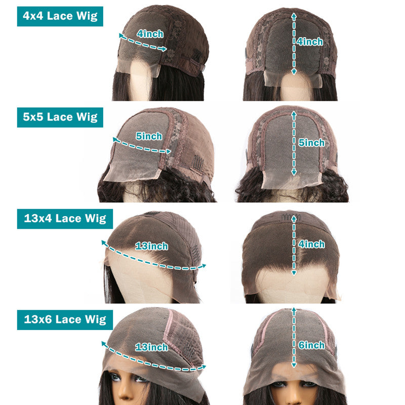 Doubleleafwig Ombre Brown Color HD Lace Frontal Wig Body Wave 100% Hum ...